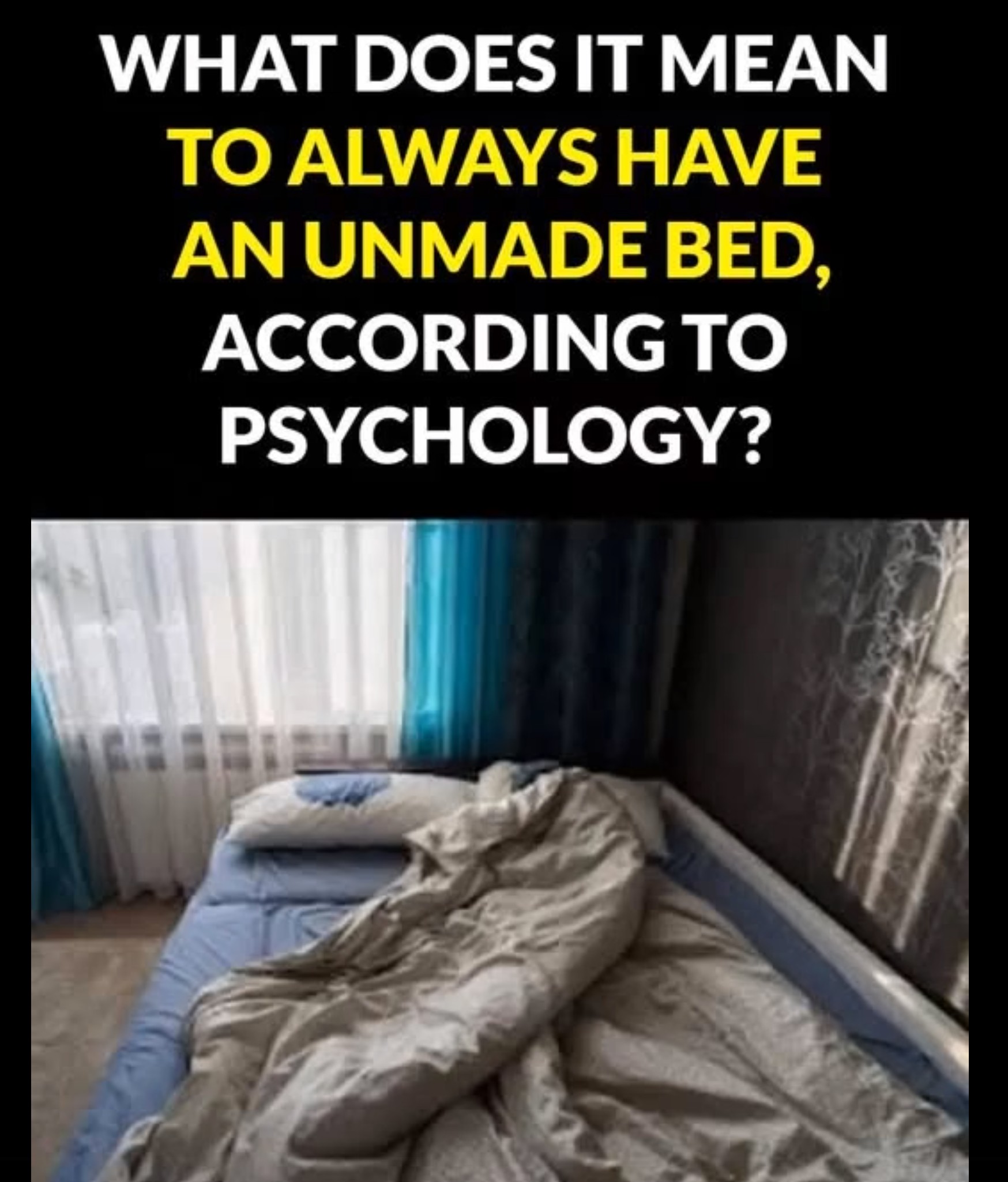 The Meaning of Having an Unmade Bed: More Than Just Mess or Laziness ...